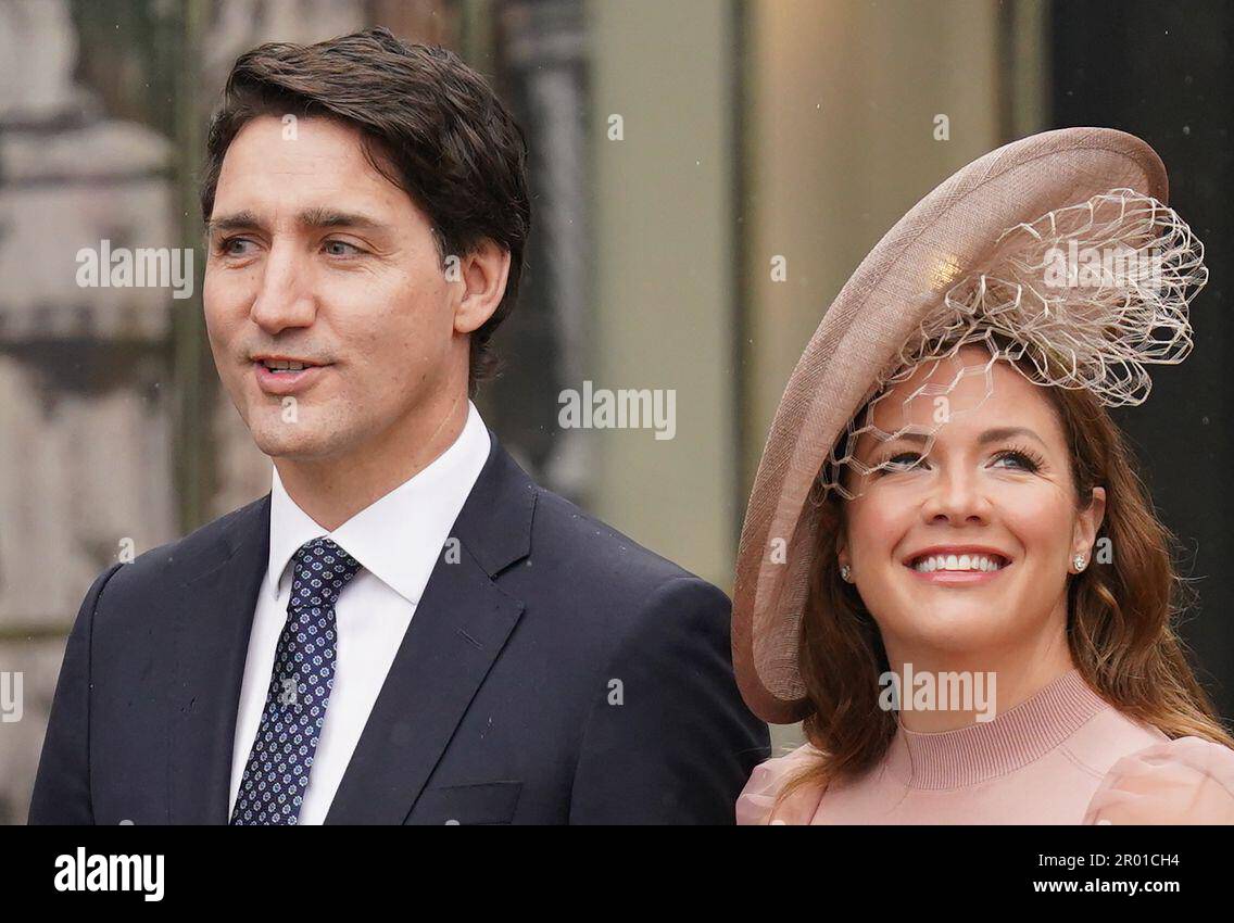 Canadian Prime minister Justin Trudeau and wife Sophie Trudeau arriving ...