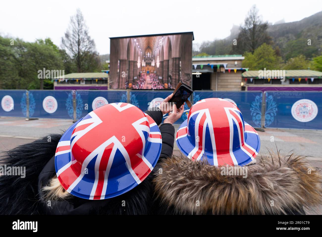 Edinburgh, Scotland, UK. 6 May 2023. Scenes from Edinburgh on the day ...