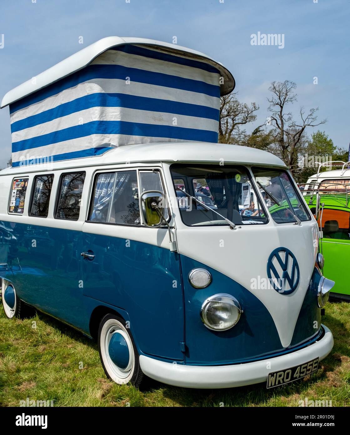 Earsham, Norfolk, UK – April 30 2023. Front on view of a fully restored ...