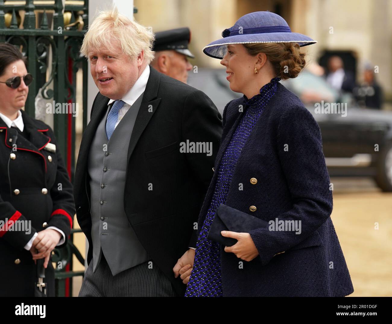 Former prime minister Boris Johnson and his wife Carrie Johnson ...