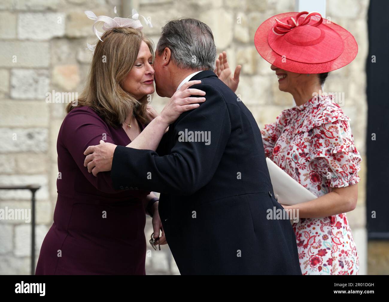Sarah Brown with former prime minister David Cameron arriving at ...
