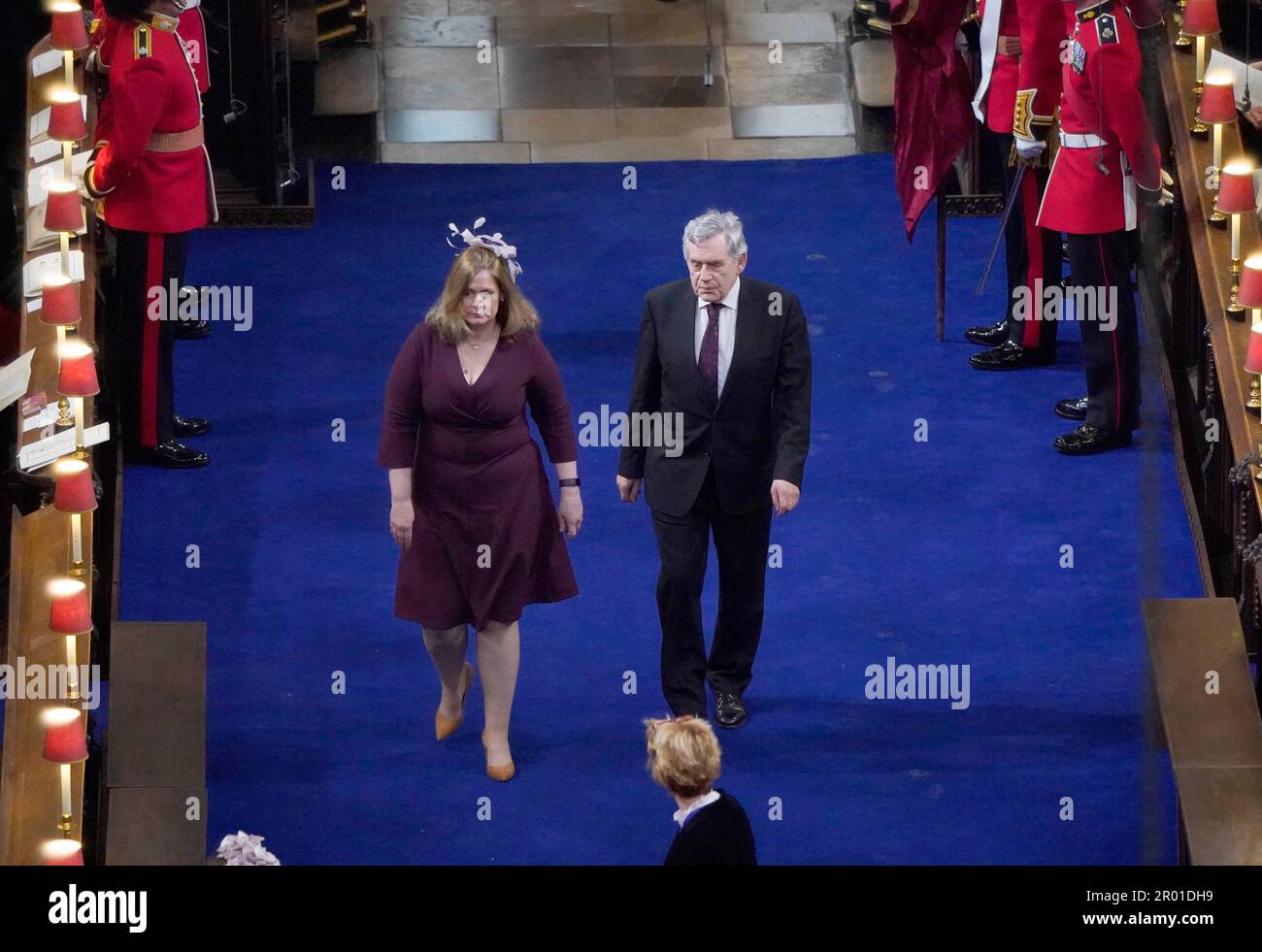 Sarah and Gordon Brown at the coronation of King Charles III and Queen ...