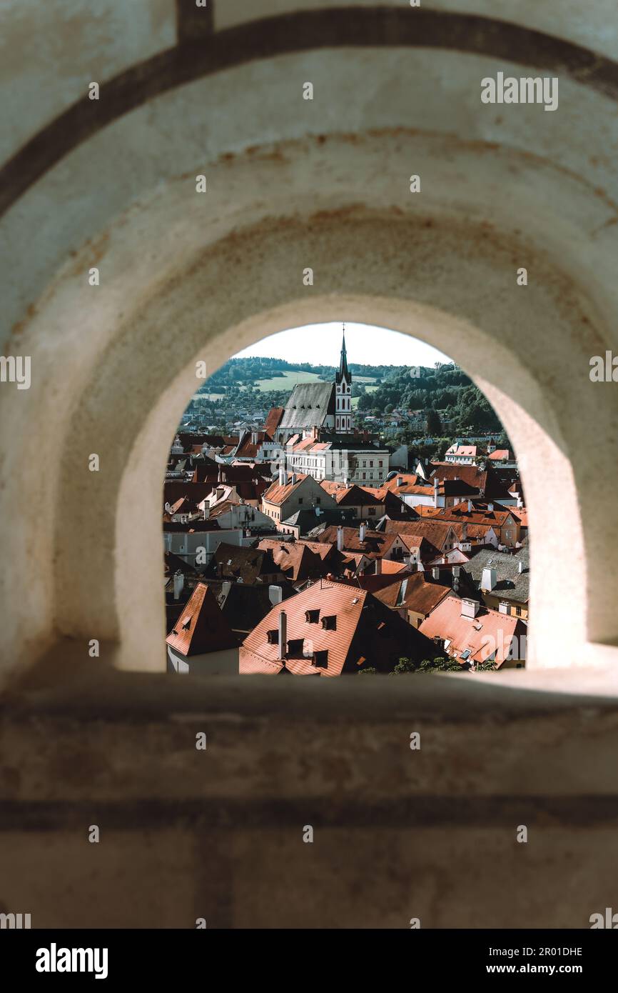 View through window of city scape hi-res stock photography and images ...