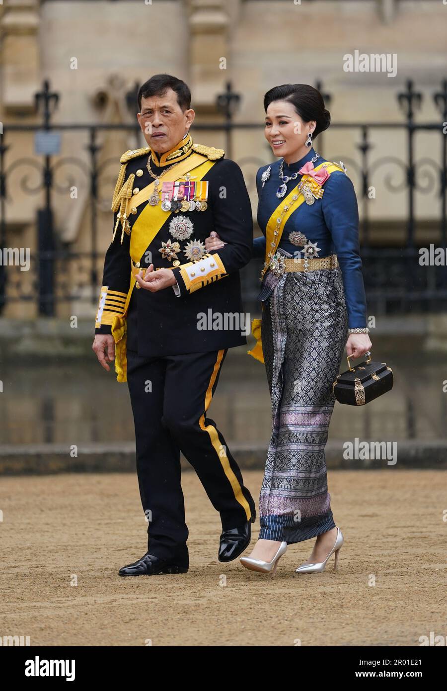 King Vajiralongkorn of Thailand and Queen Suthida arriving at ...