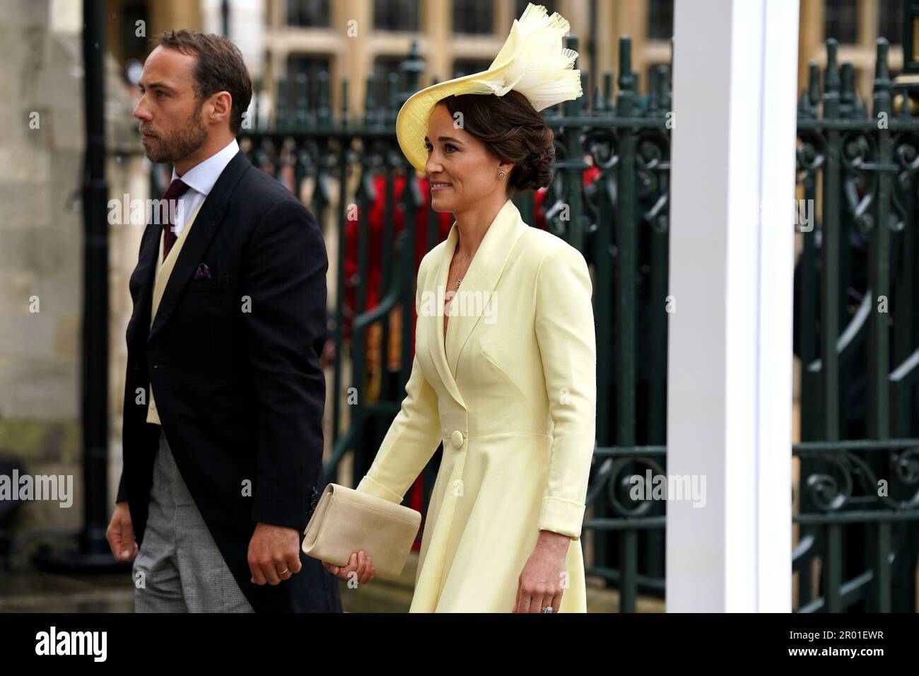 Pippa and James Middleton arriving at Westminster Abbey, central London ...