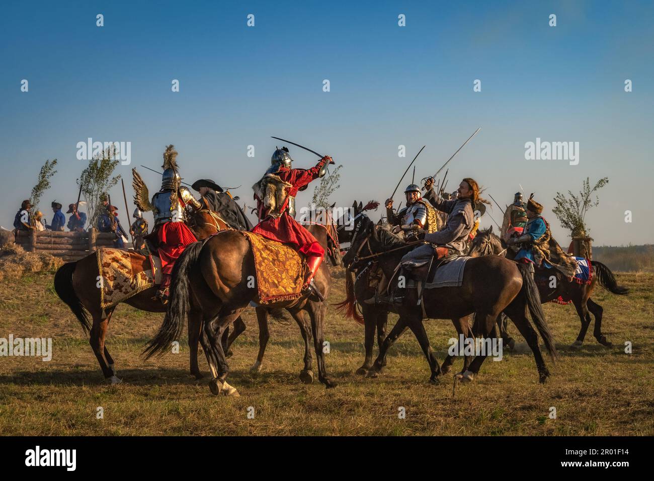Gniew, Poland, Aug 2020 Winged Hussars, Polish heavy cavalry sword ...