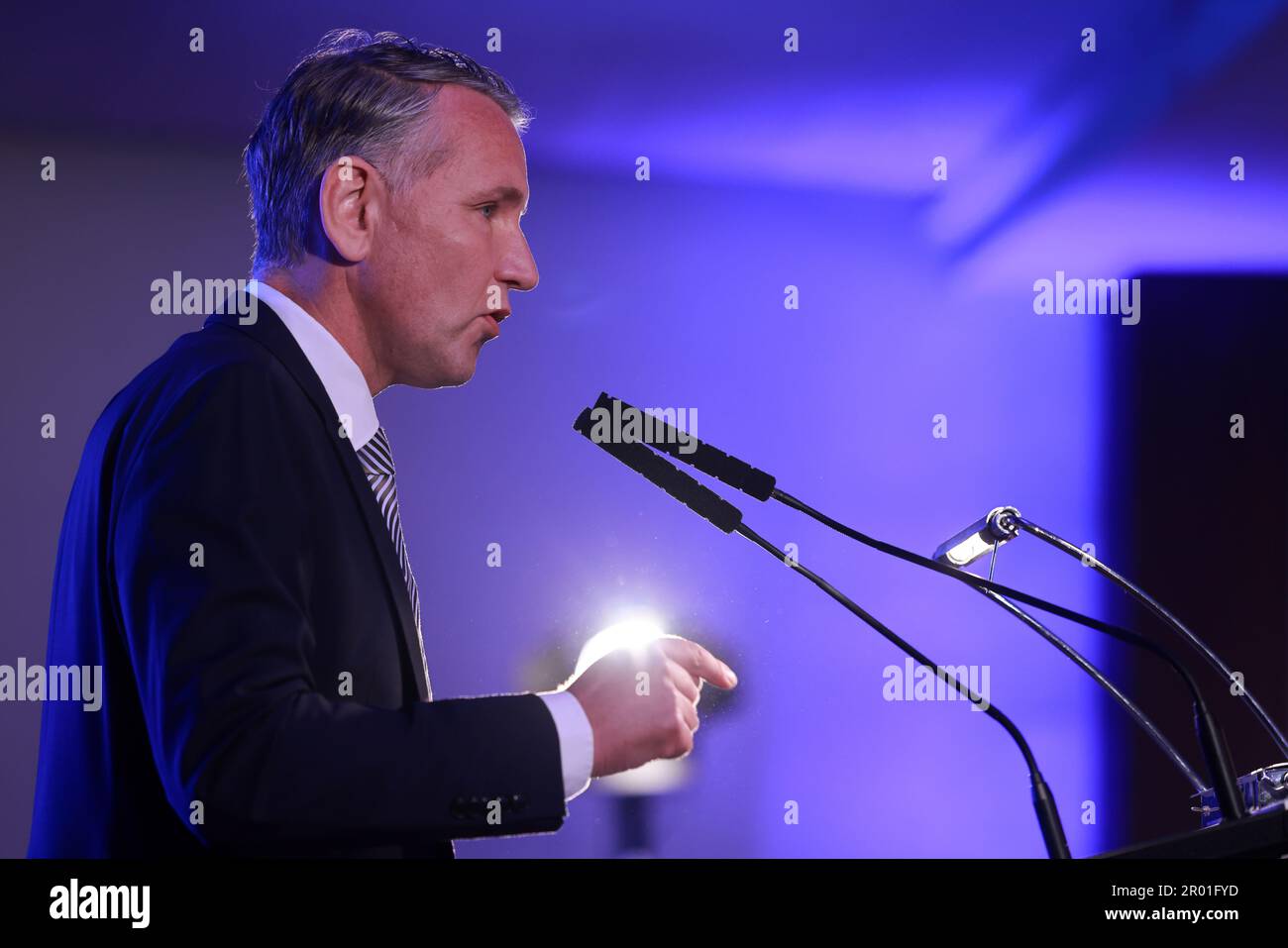 Pfiffelbach, Germany. 06th May, 2023. Björn Höcke, AfD state spokesman ...