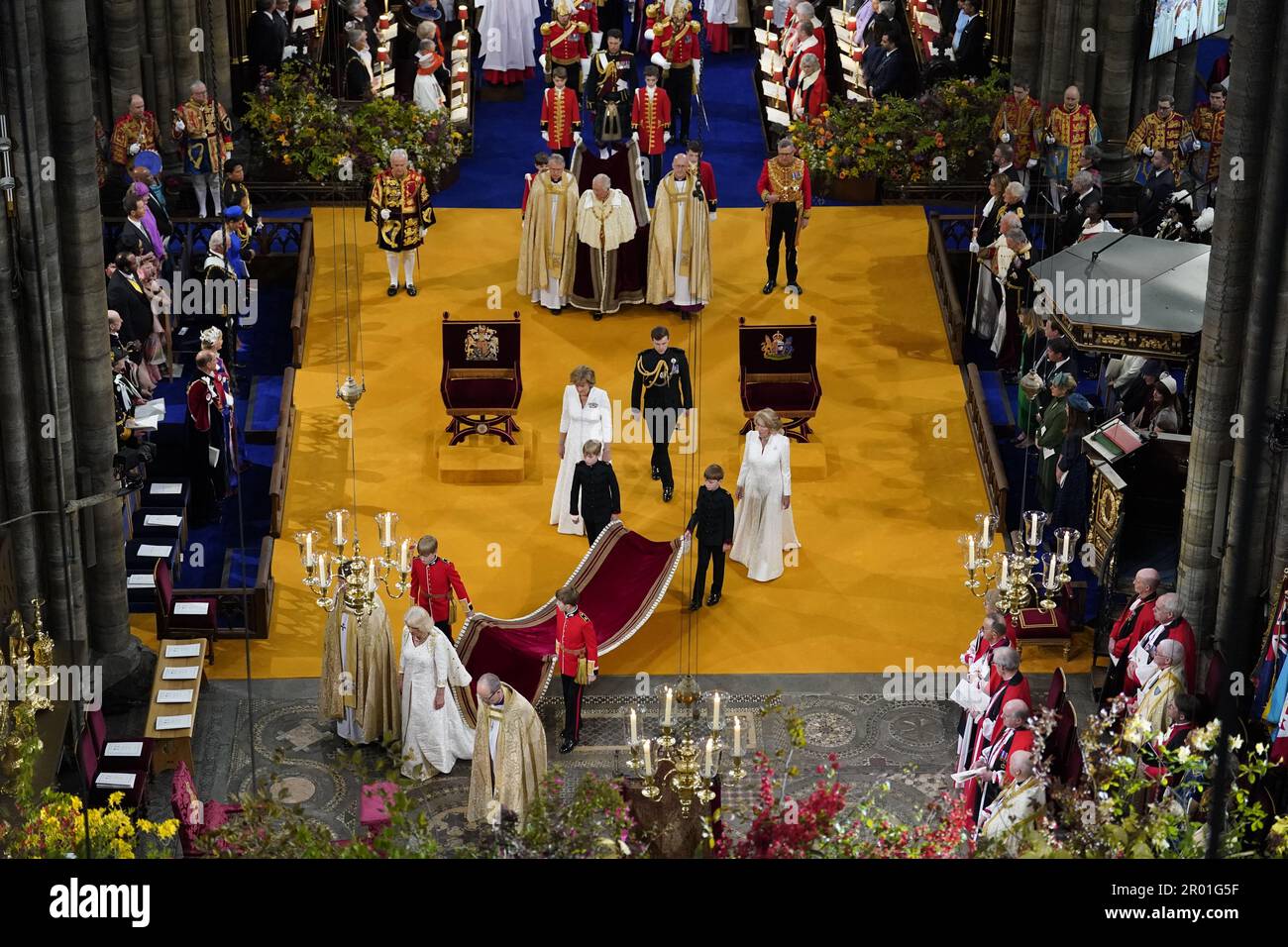 Queen Camilla and King Charles III arrive for their coronation at ...