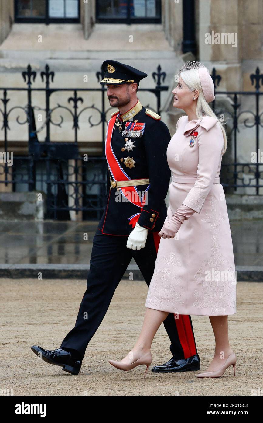 London, UK. 06th May, 2023. Crown Prince Haakon and Crown Princess ...