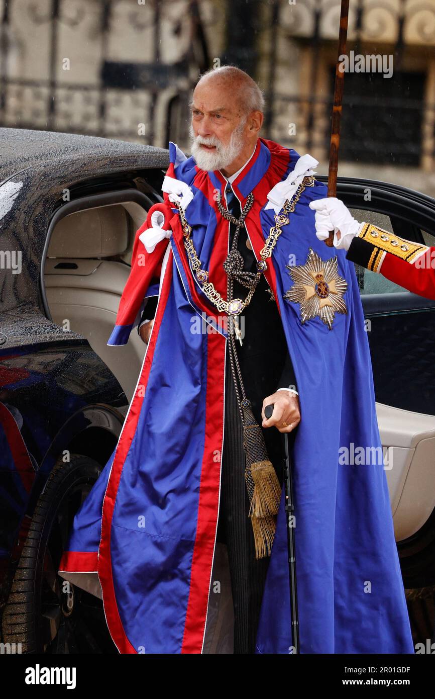 London, UK. 06th May, 2023. Prince Michael of Kent arriving at the ...