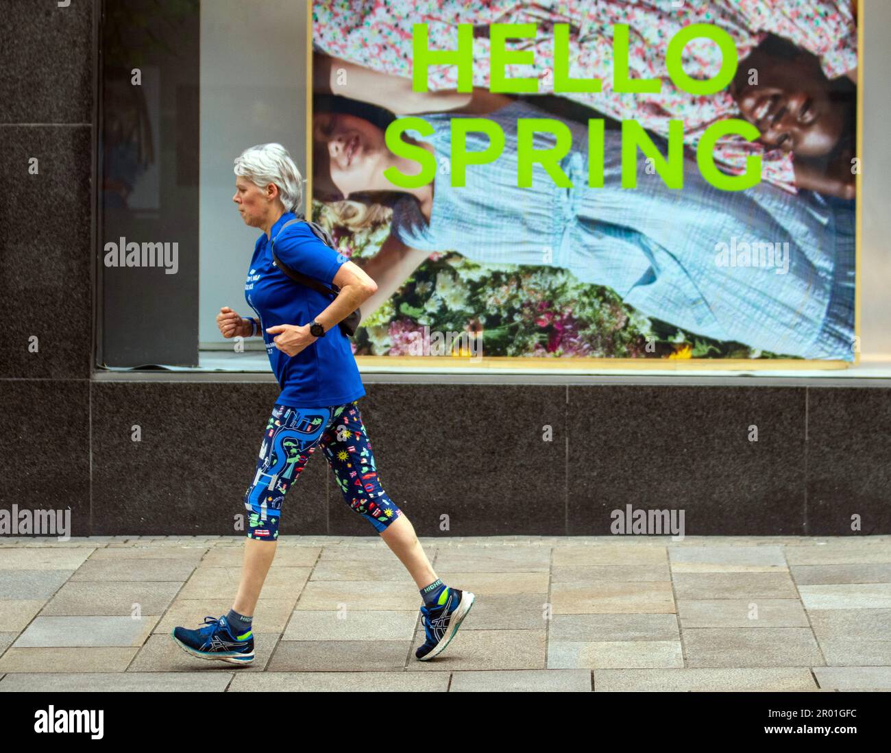 Hellow Spring window display Marks & Spencers Preston, Lancashire UK. 6 ...