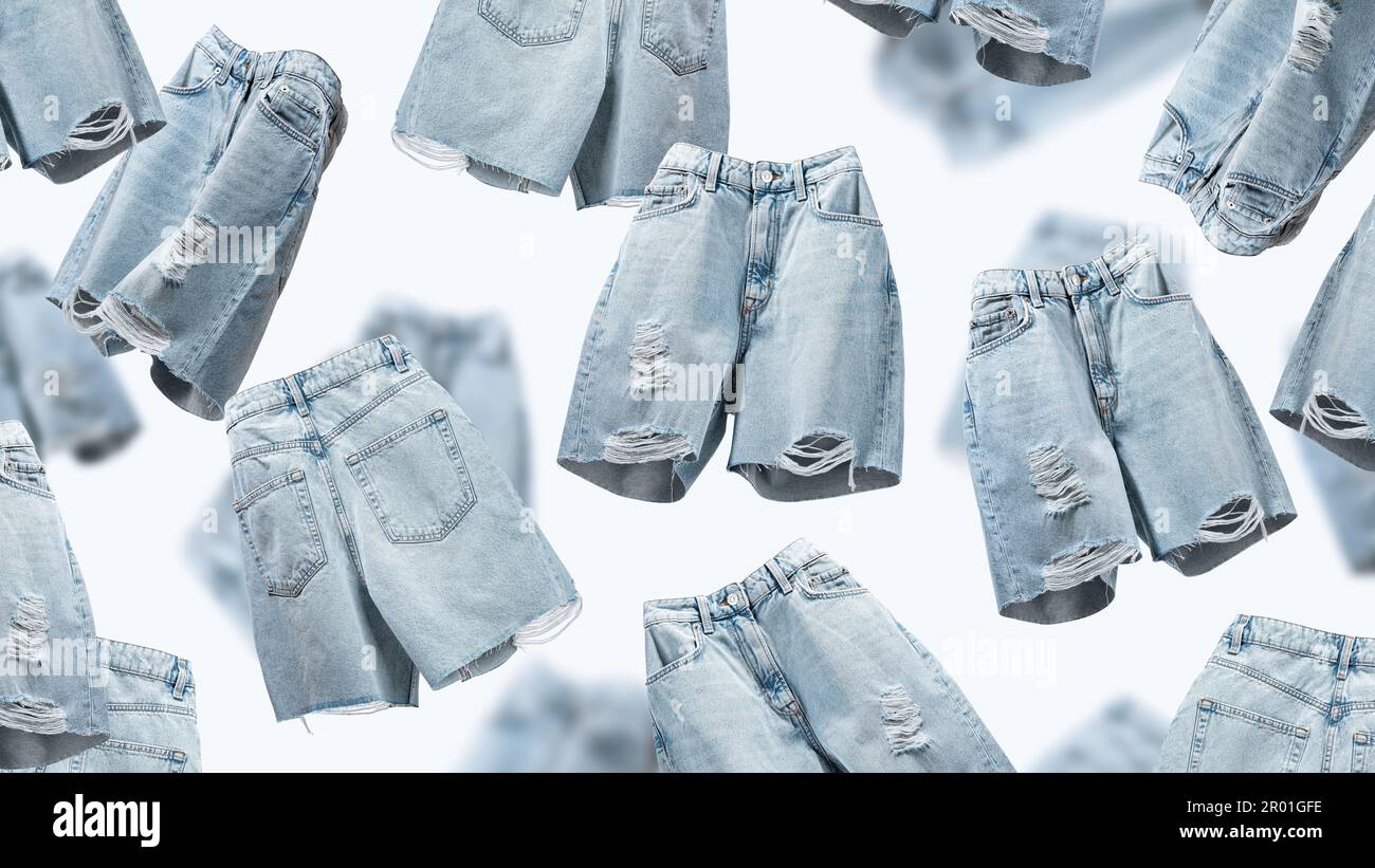 Ladies shorts white background hi-res stock photography and images - Alamy