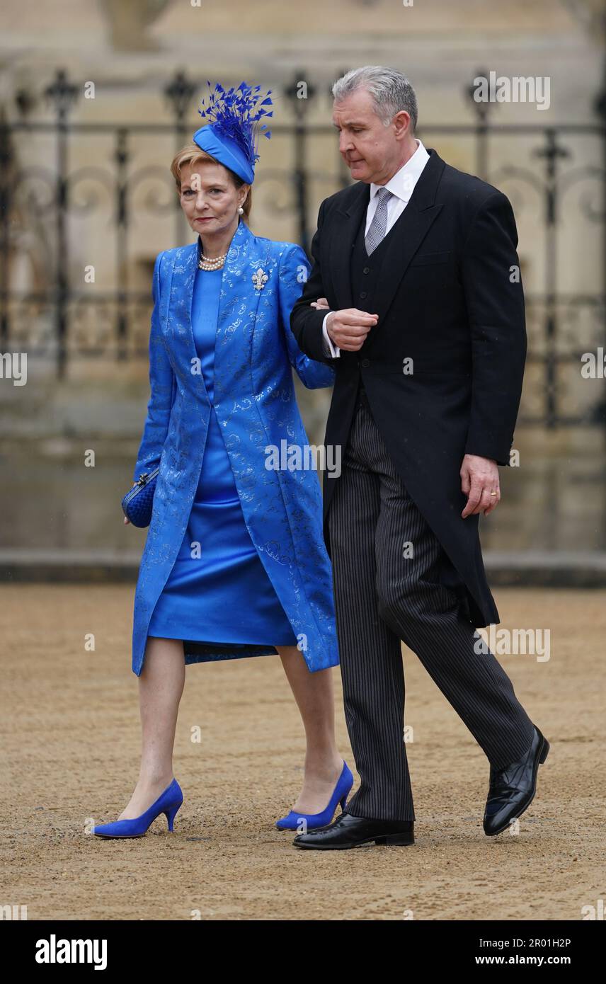 Prince Radu of Romania and Margareta of Romania arriving at Westminster ...