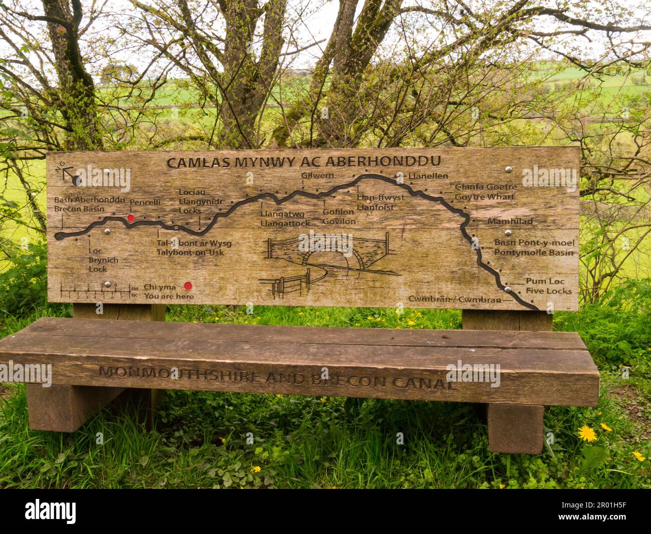 Powys on a map hi-res stock photography and images - Alamy