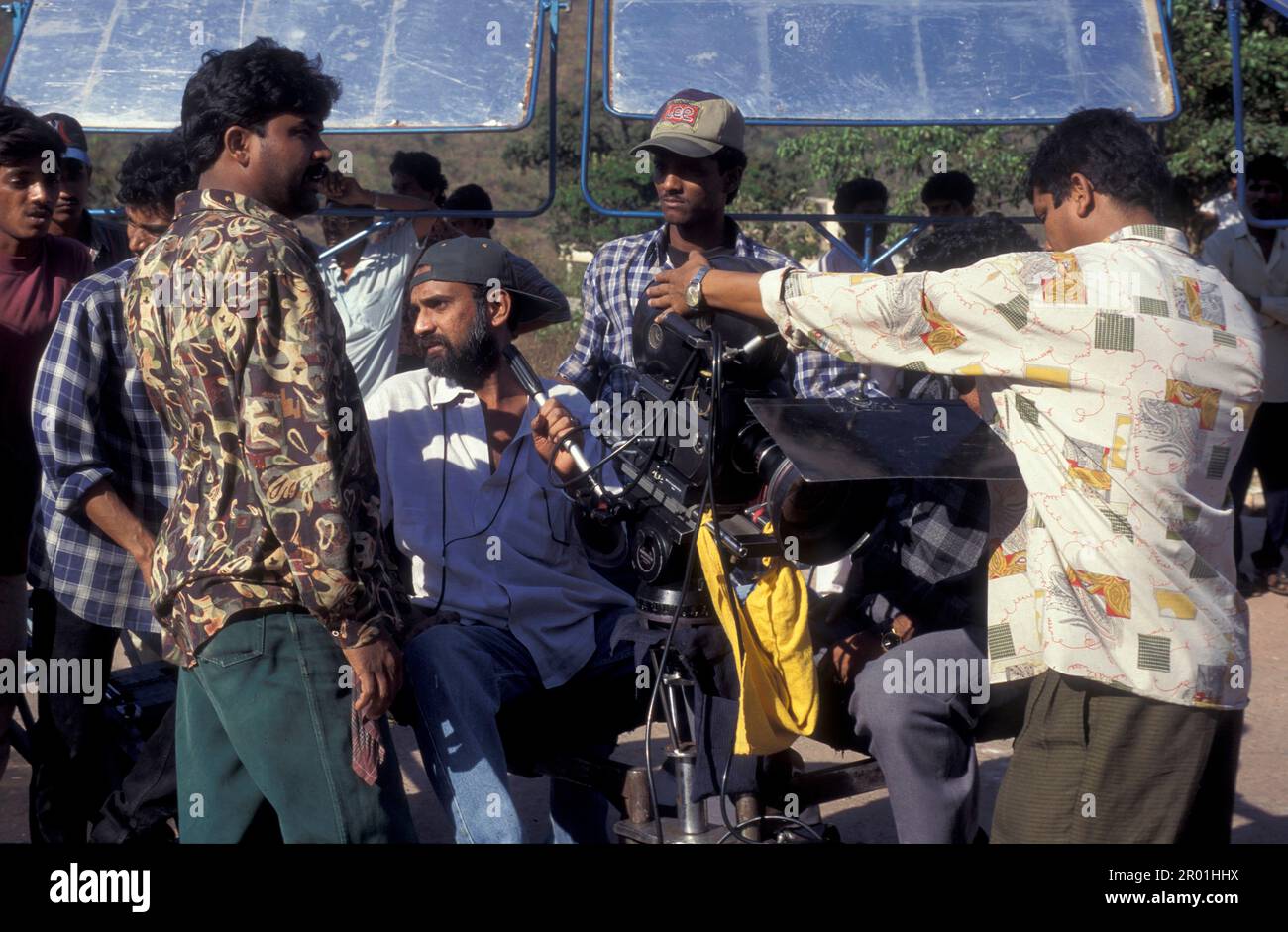 a camera men at the Film Studios of Bollywood in the city centre of ...