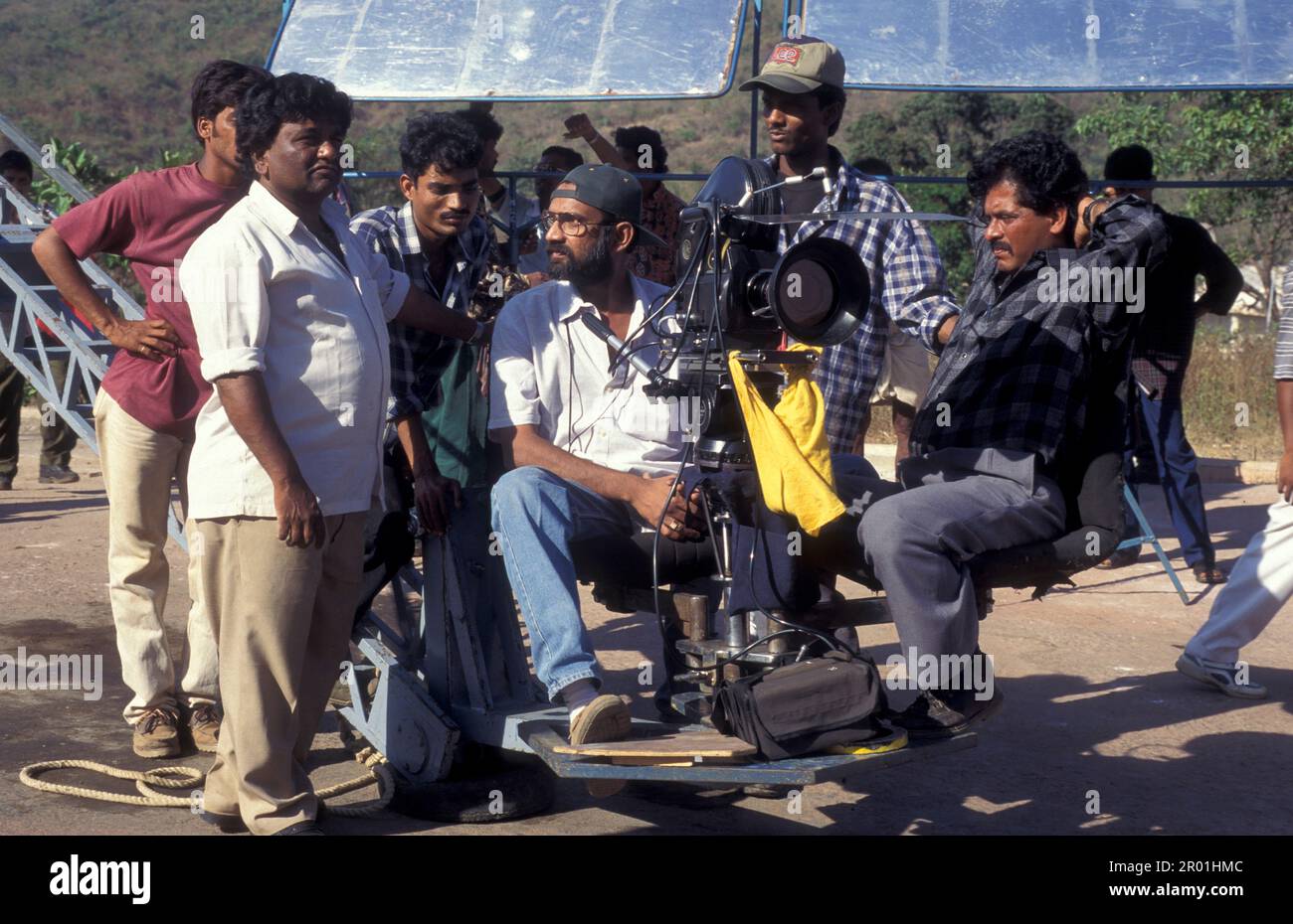 a camera men at the Film Studios of Bollywood in the city centre of ...