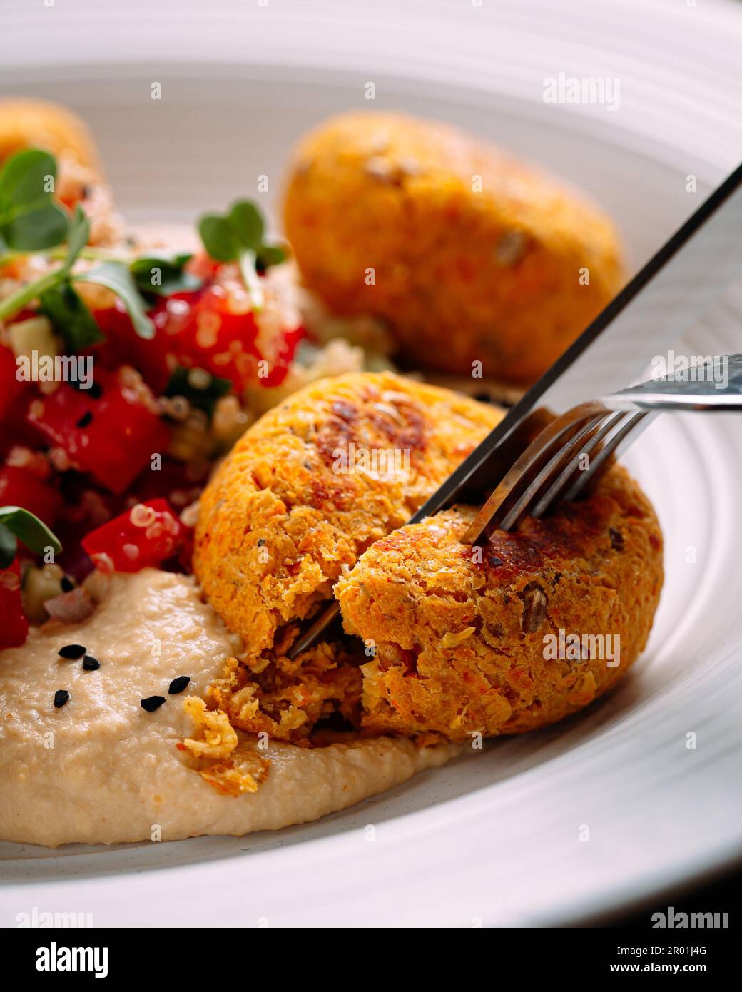 Falafels salad hi-res stock photography and images - Alamy