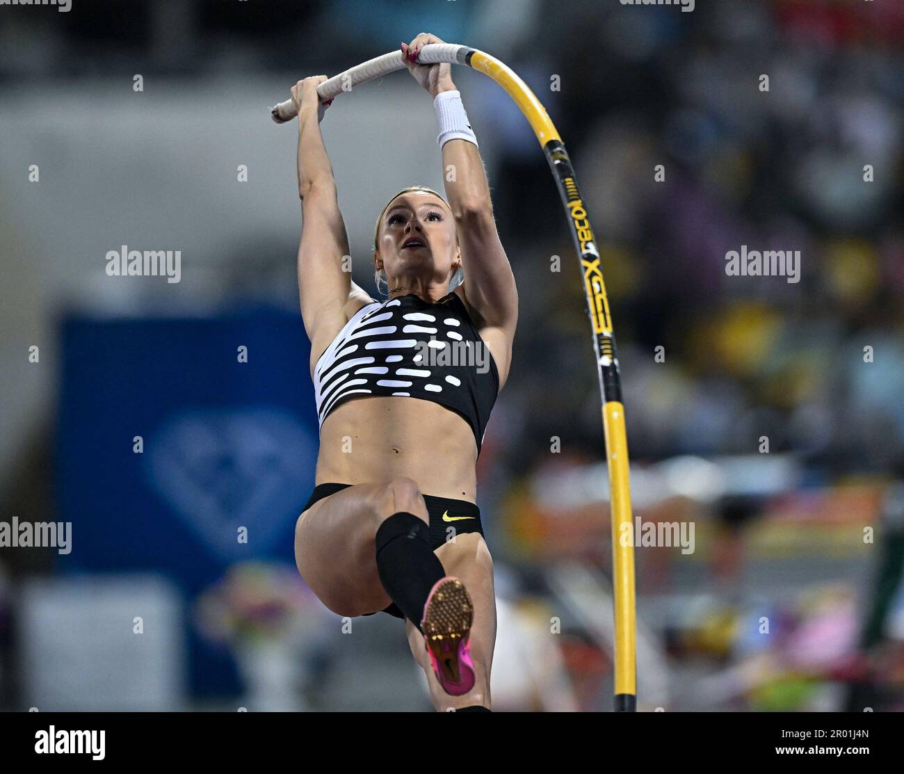 Doha, Qatar. 5th May, 2023. Katie Moon of the United States competes ...