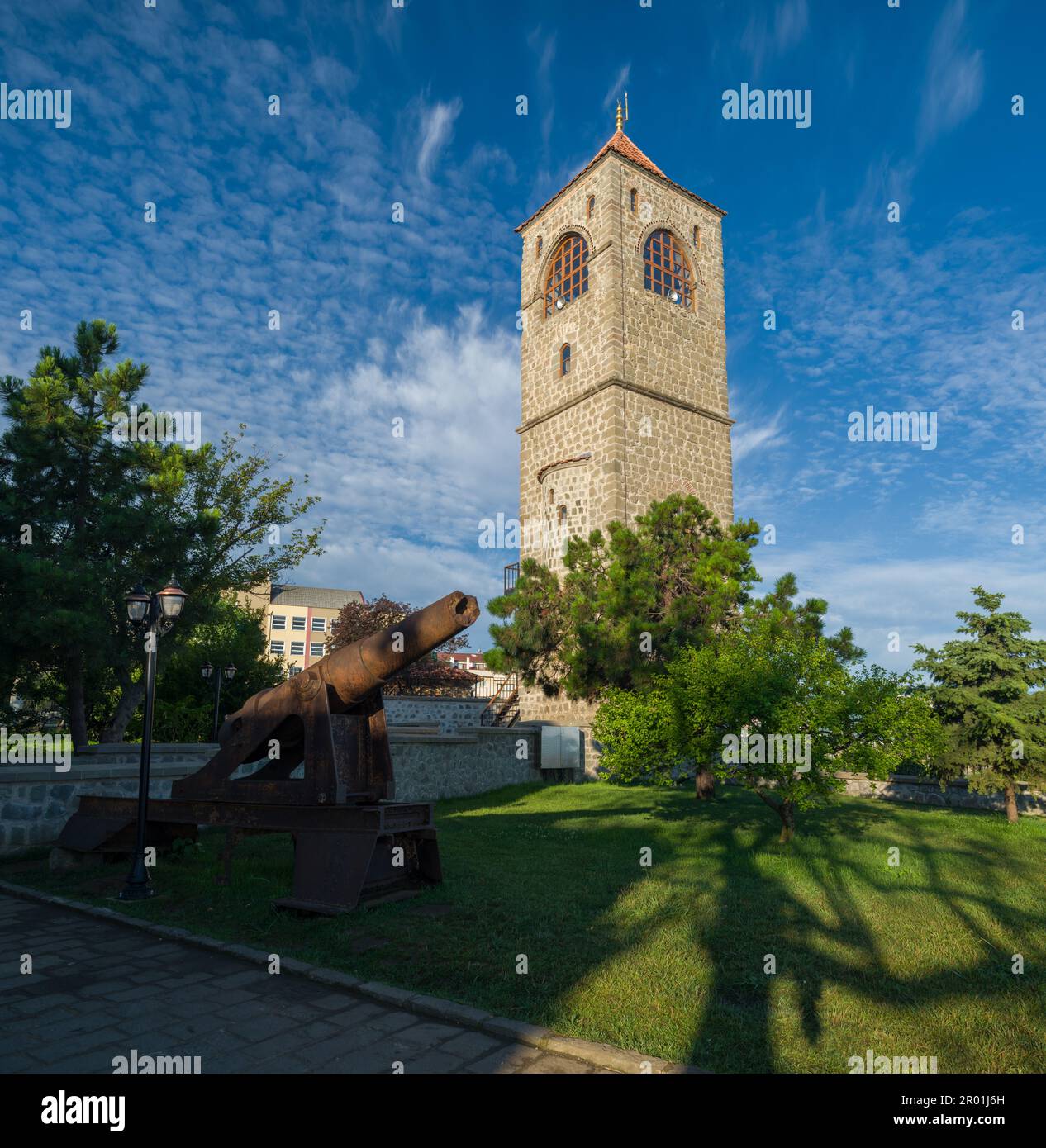 Bell tower of Hagia Sophia Church in Trabzon. Black Sea region. Trabzon ...