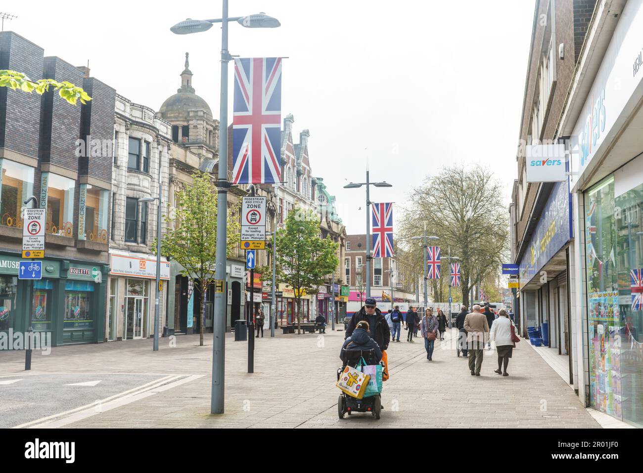 Hull, East Riding of Yorkshire. May 6th 2023. Hull City Centre ...