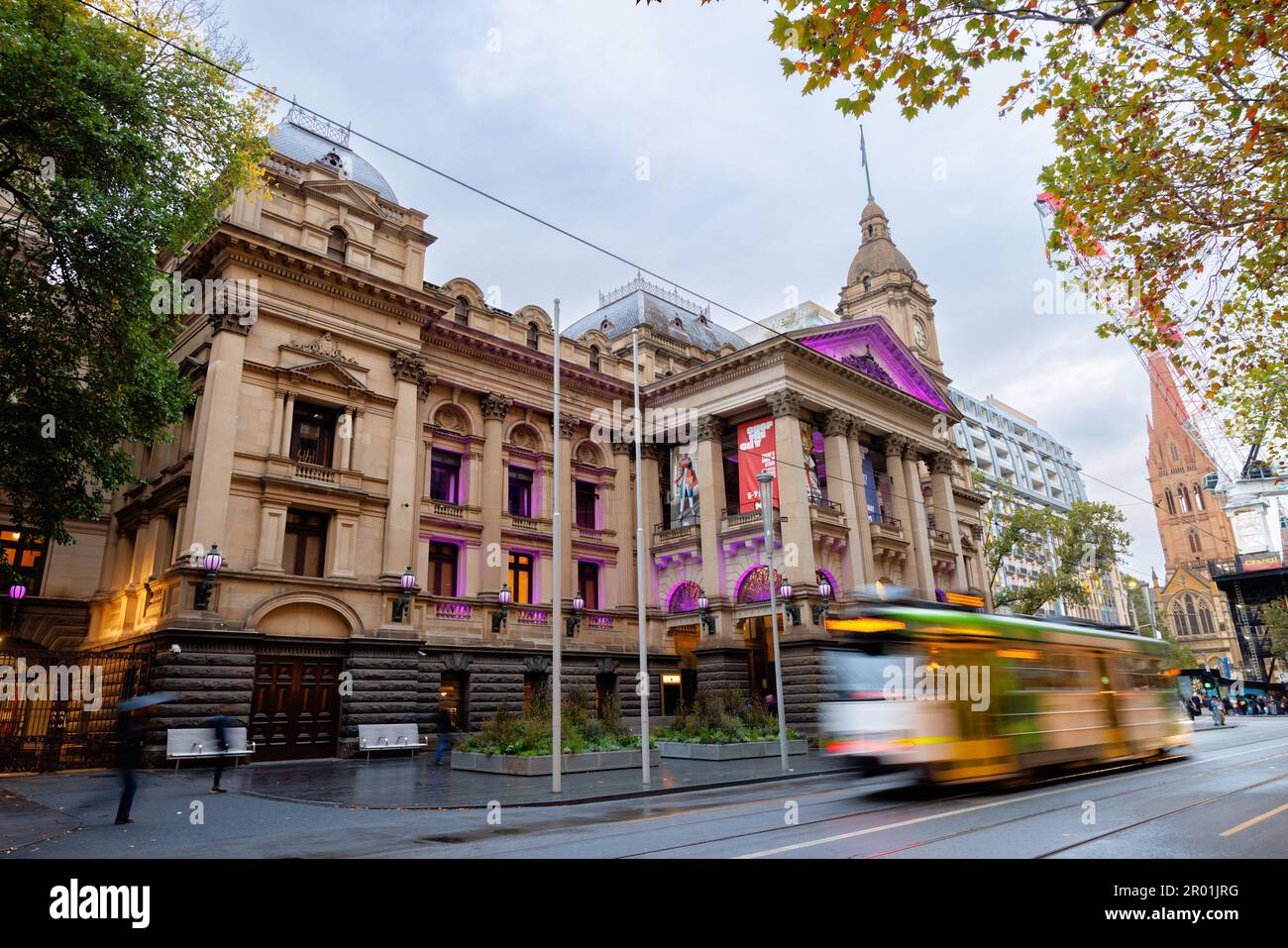 Purple tram melbourne hi-res stock photography and images - Alamy