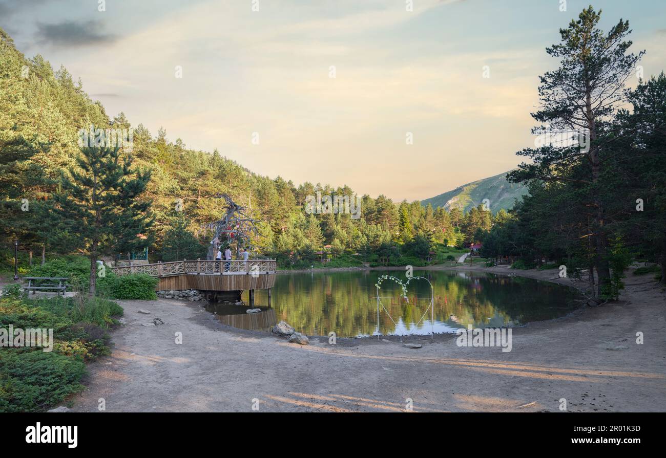 Torul district, Gumushane, Turkey. Limni Lake Nature Park. Saranoy ...