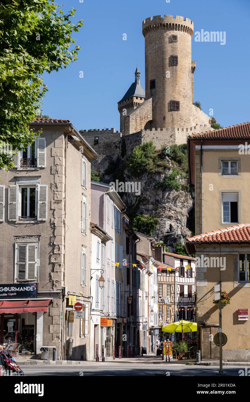 castle of Foix, 10th century, Foix, department of Ariège, Occitanie ...