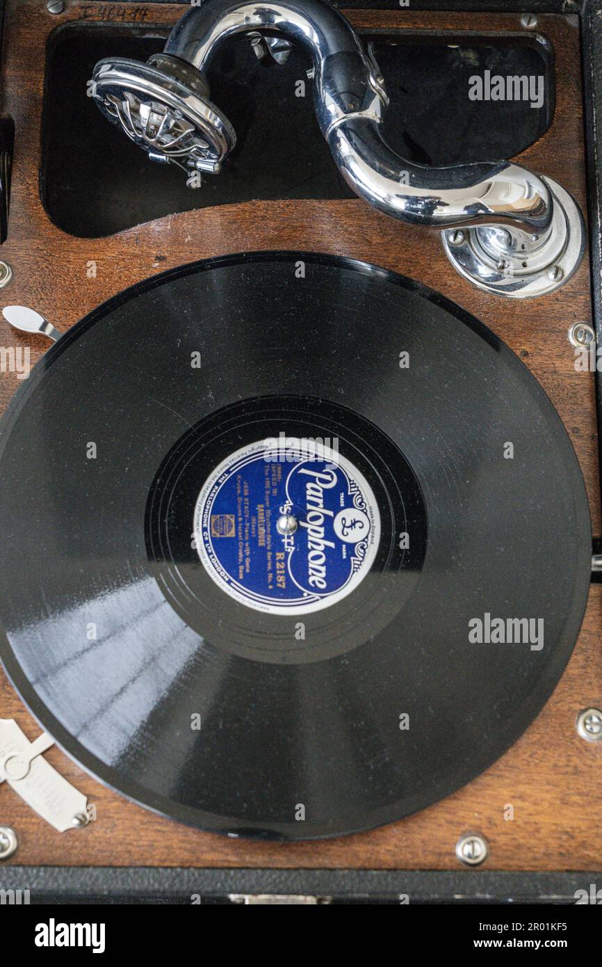 old record player, student residence , bauhaus school, Dessau, Federal ...