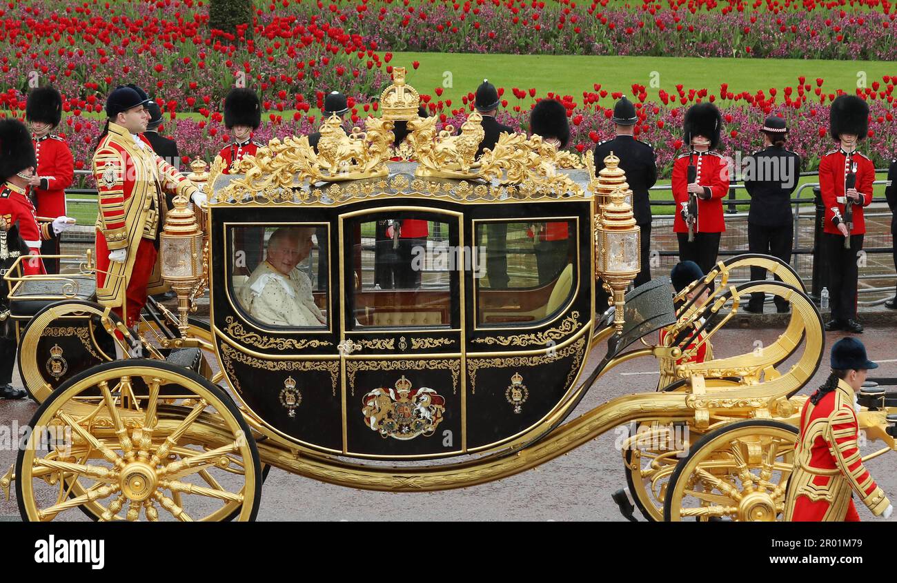 London, UK. 06th May, 2023. King Charles III and his wife Queen Consort ...
