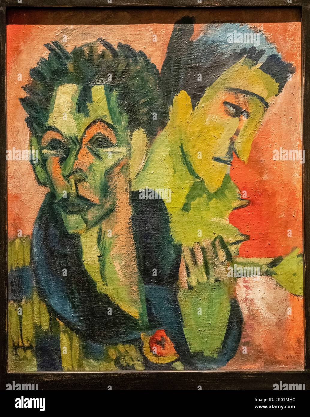 Ernst Ludwig Kirchner, self-portrait whit a girl, New National Gallery ...