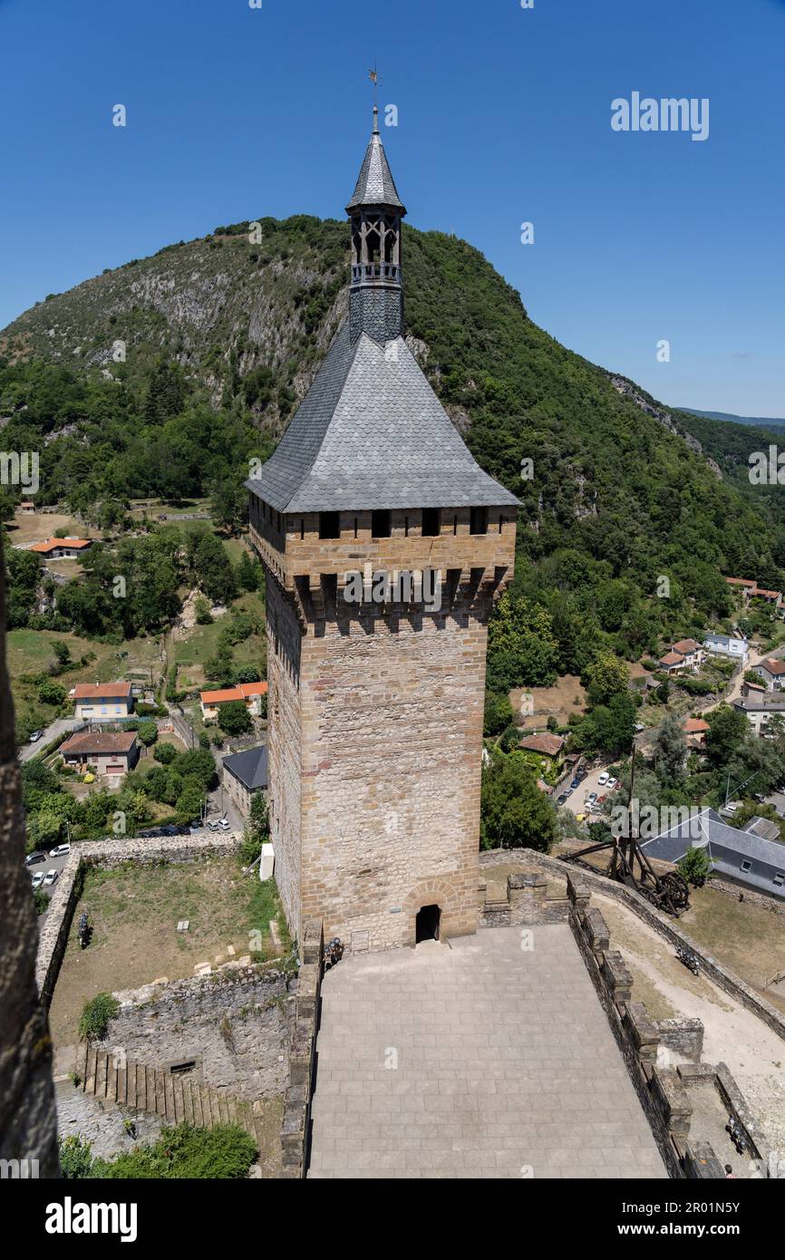 castle of Foix, 10th century, Foix, department of Ariège, Occitanie ...