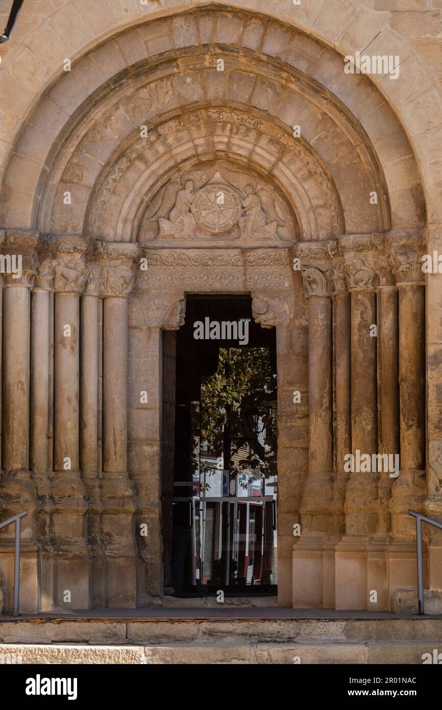 Church of El Salvador, Romanesque from the 13th century, Ejea de los ...