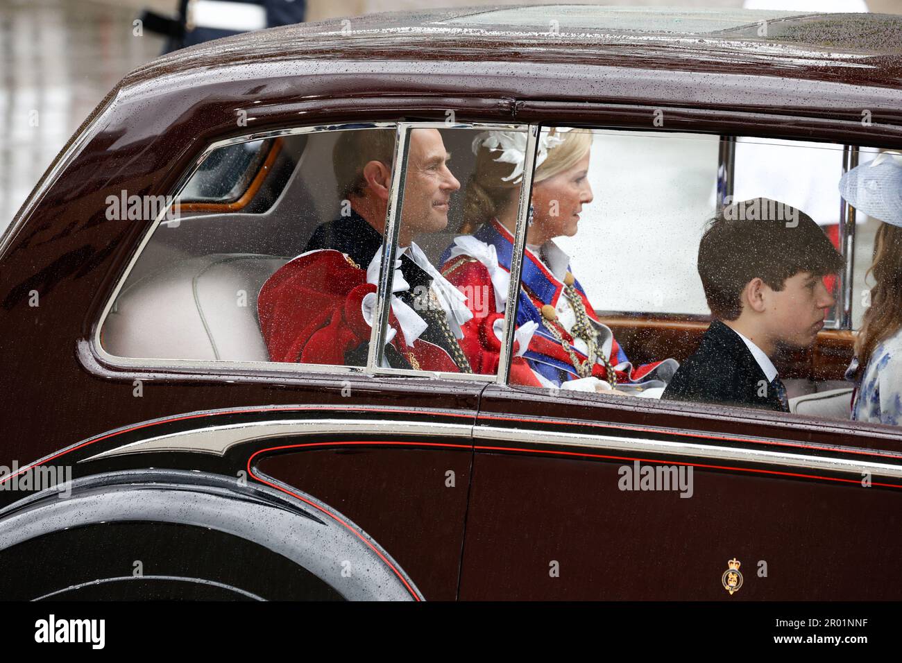 UK. 06th May, 2023. The Earl of Wessex, the Countess of Wessex, James ...