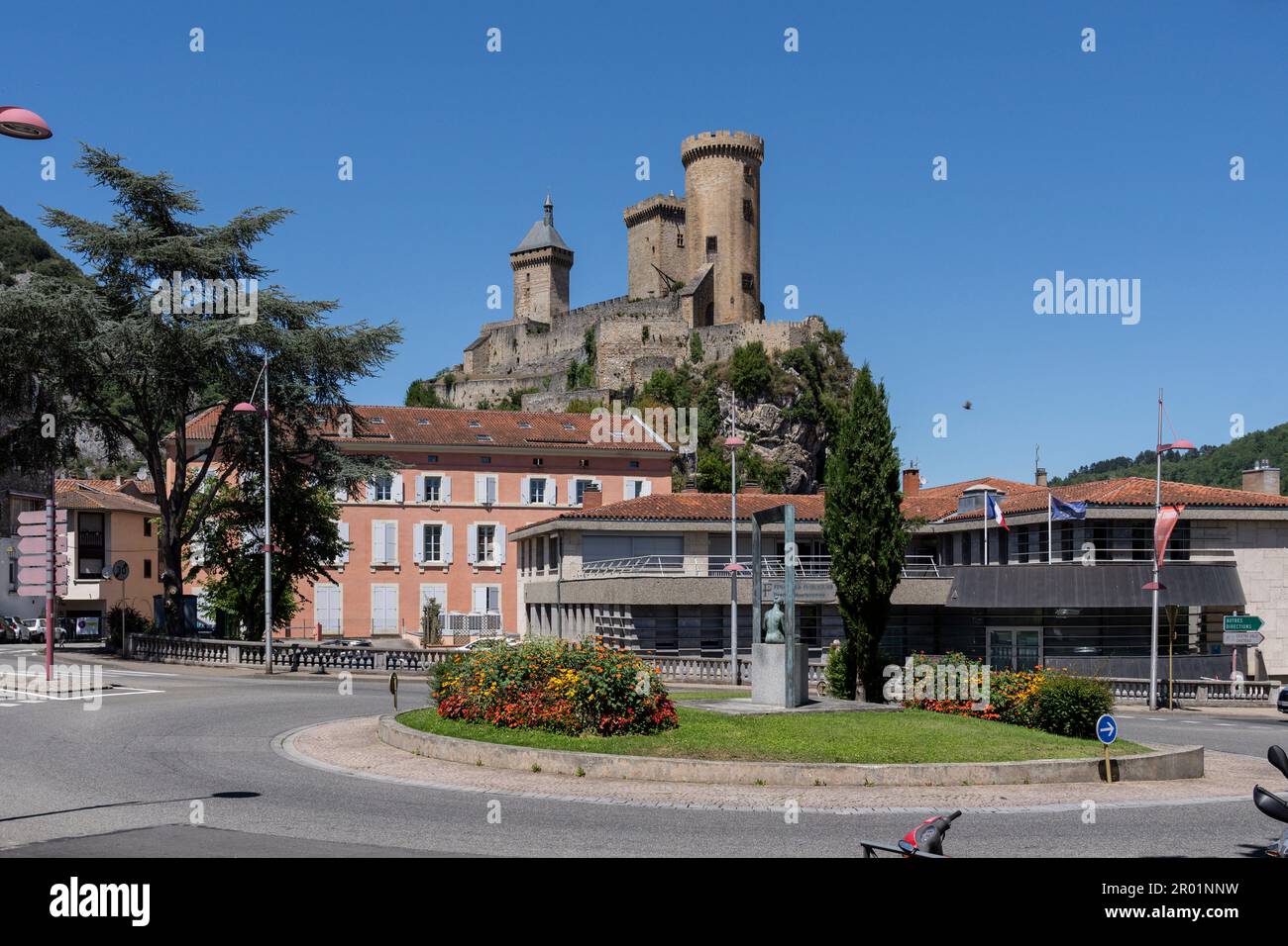 castle of Foix, 10th century, Foix, department of Ariège, Occitanie ...