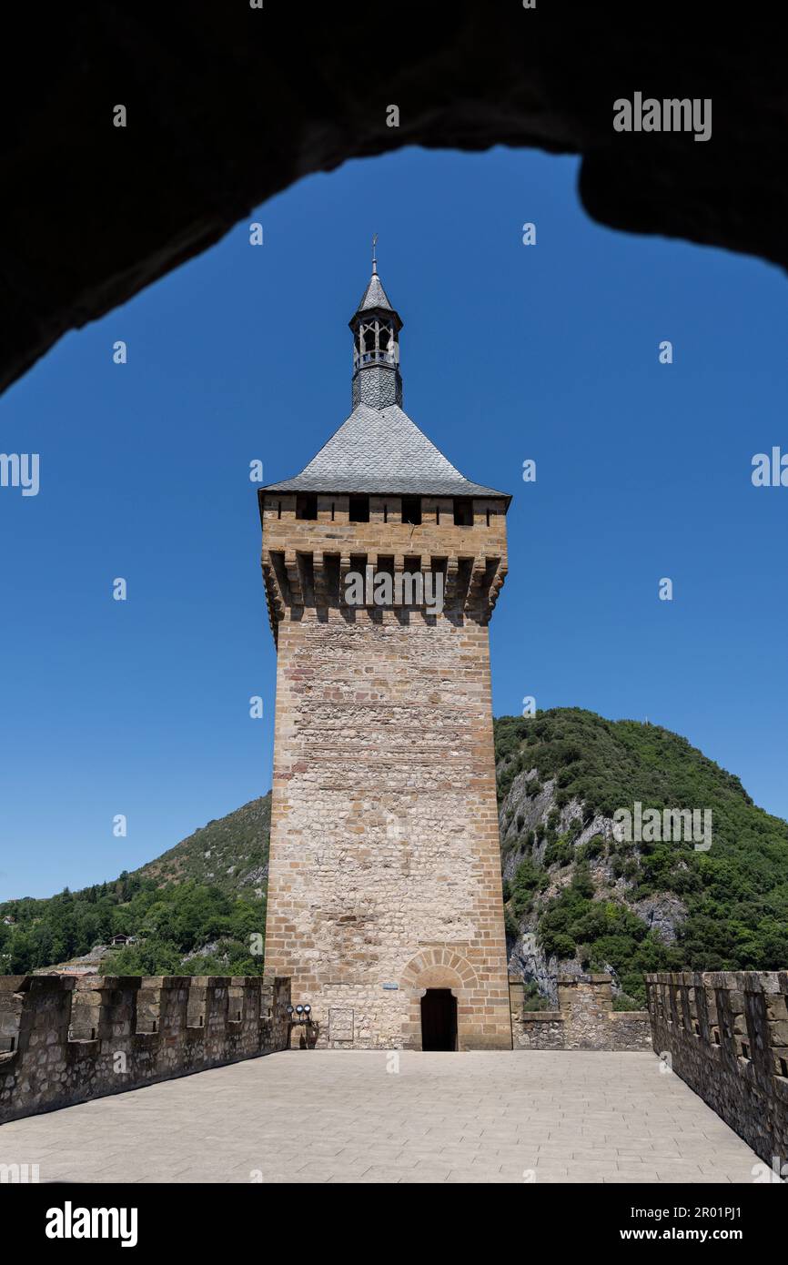 castle of Foix, 10th century, Foix, department of Ariège, Occitanie ...