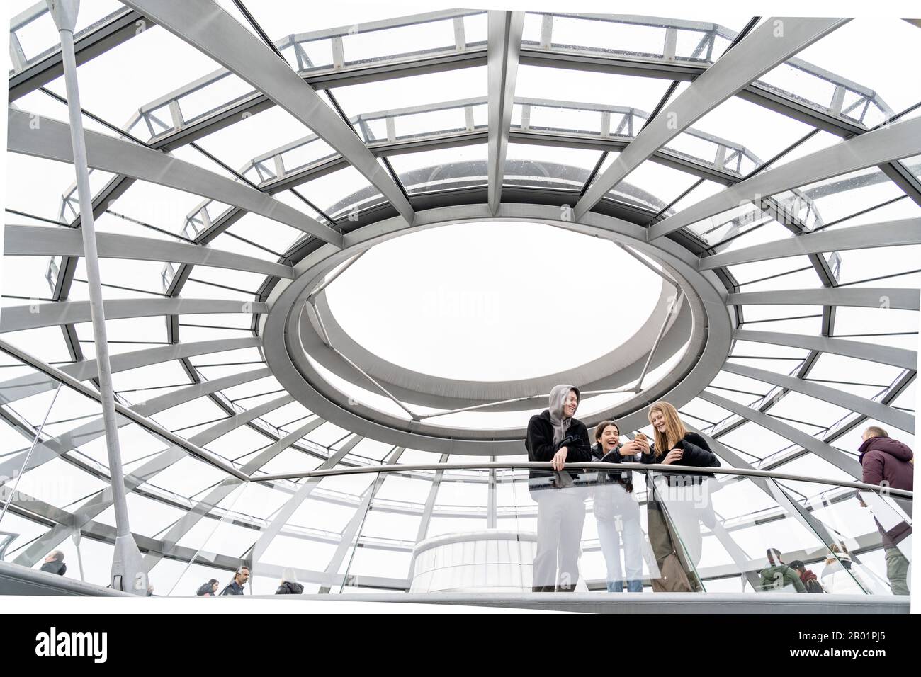 reichstag dome, designed by architect Norman Foster, Berlin, Federal ...