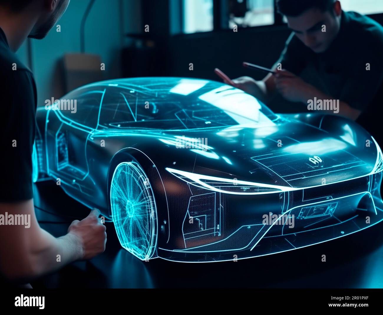 Holographic animation hi-res stock photography and images - Alamy