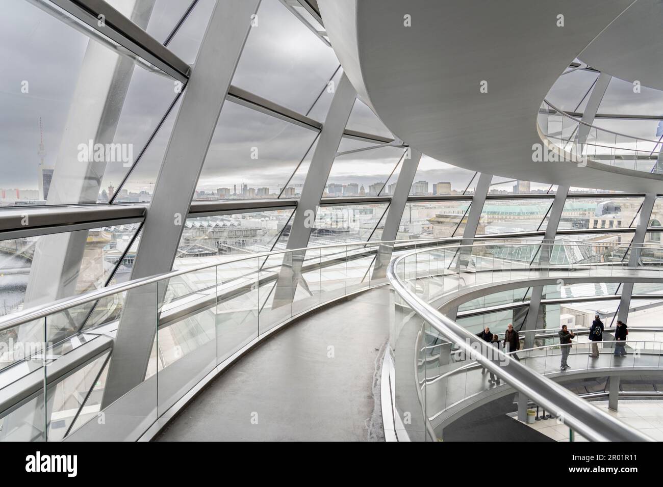 reichstag dome, designed by architect Norman Foster, Berlin, Federal ...