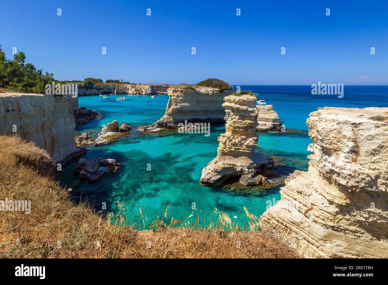 I Faraglioni di Sant'Andrea a Lecce in Puglia Stock Photo - Alamy