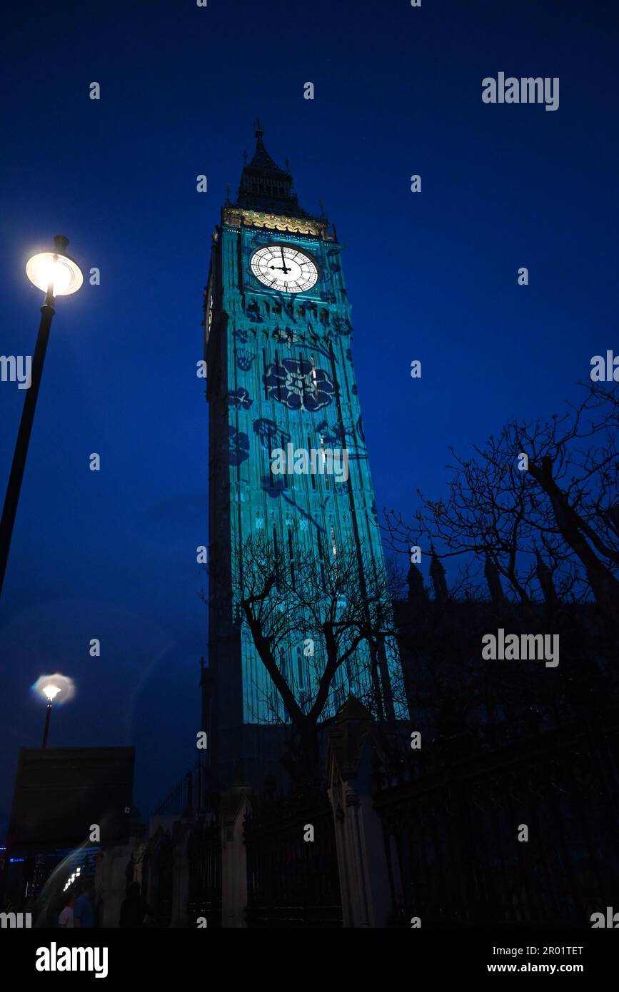 Big Ben lit up ahead of King Charles coronation on Thursday and will ...