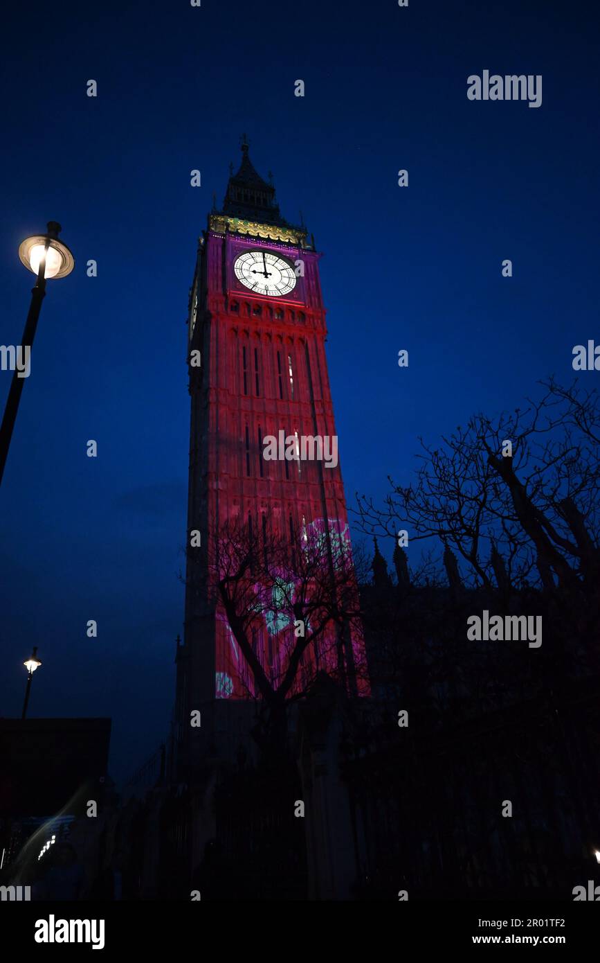 Big Ben lit up ahead of King Charles coronation on Thursday and will ...