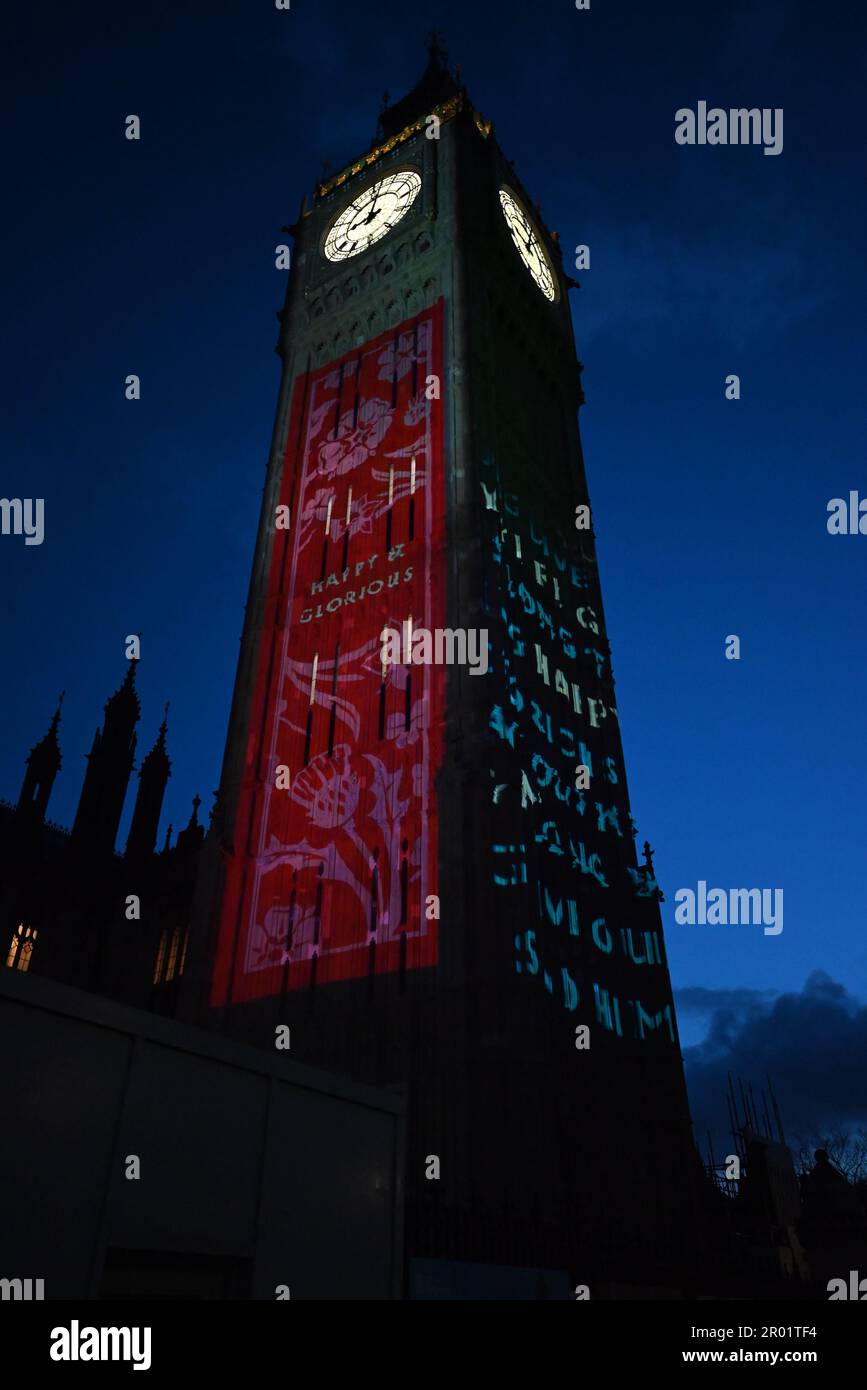 Big Ben lit up ahead of King Charles coronation on Thursday and will ...