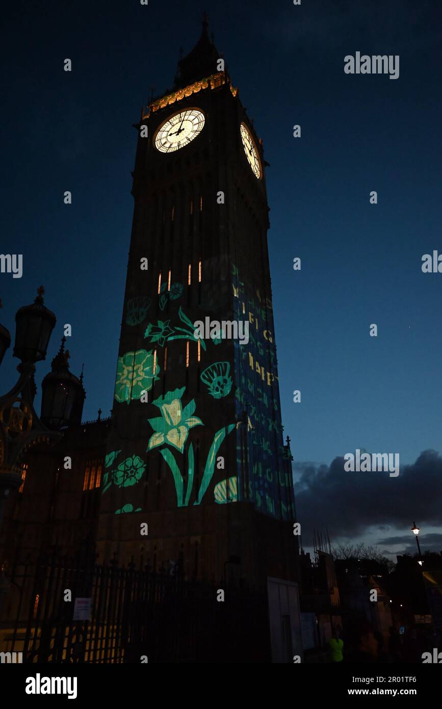 Big Ben lit up ahead of King Charles coronation on Thursday and will ...