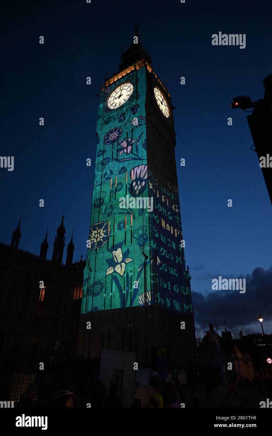 Big Ben lit up ahead of King Charles coronation on Thursday and will ...