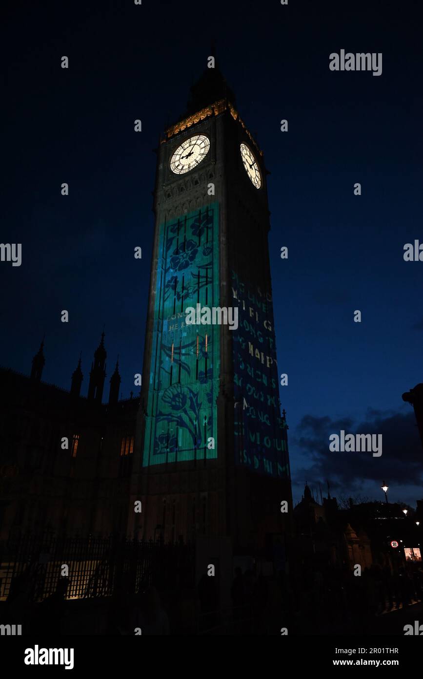 Big Ben lit up ahead of King Charles coronation on Thursday and will ...