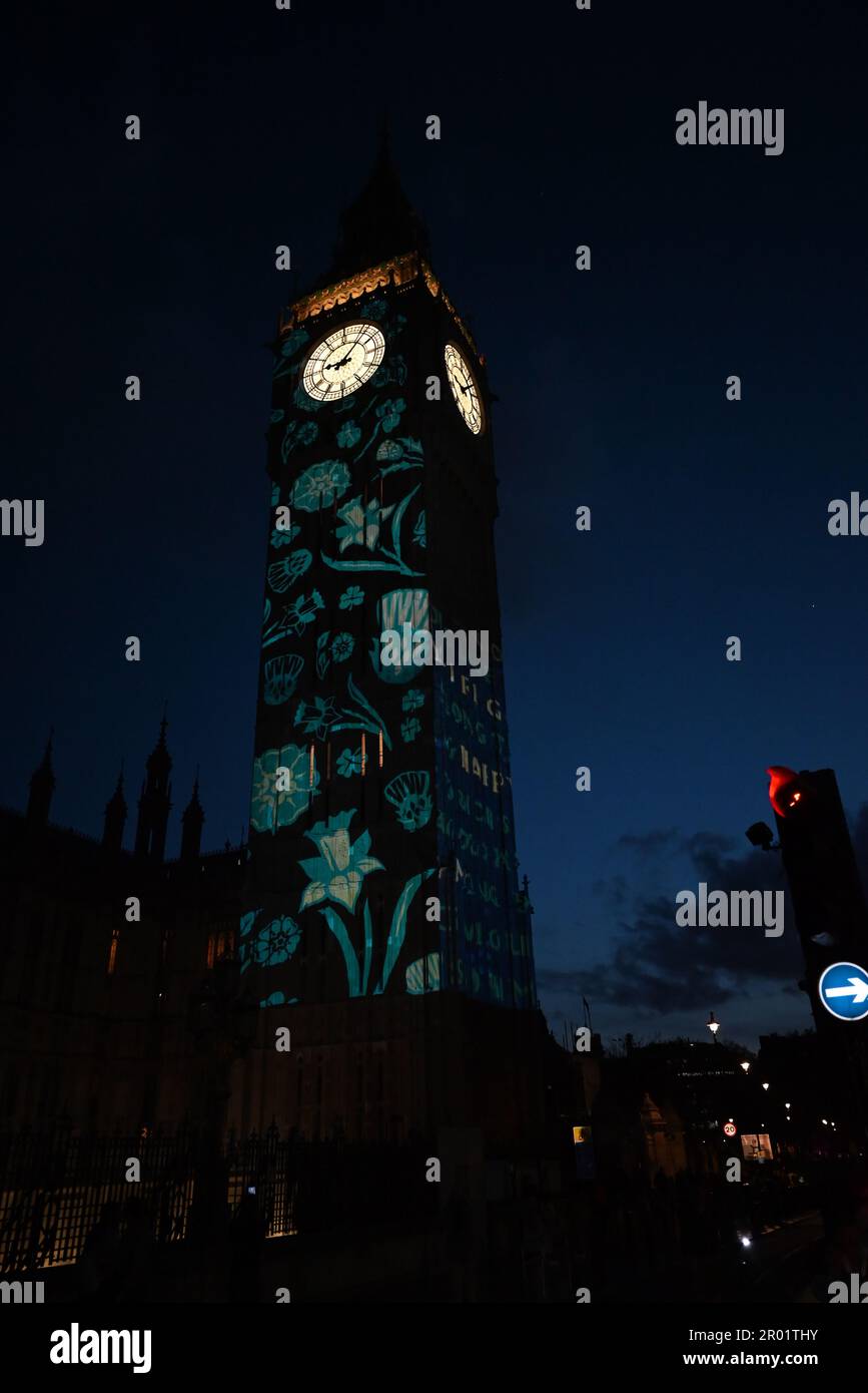 Big Ben lit up ahead of King Charles coronation on Thursday and will ...