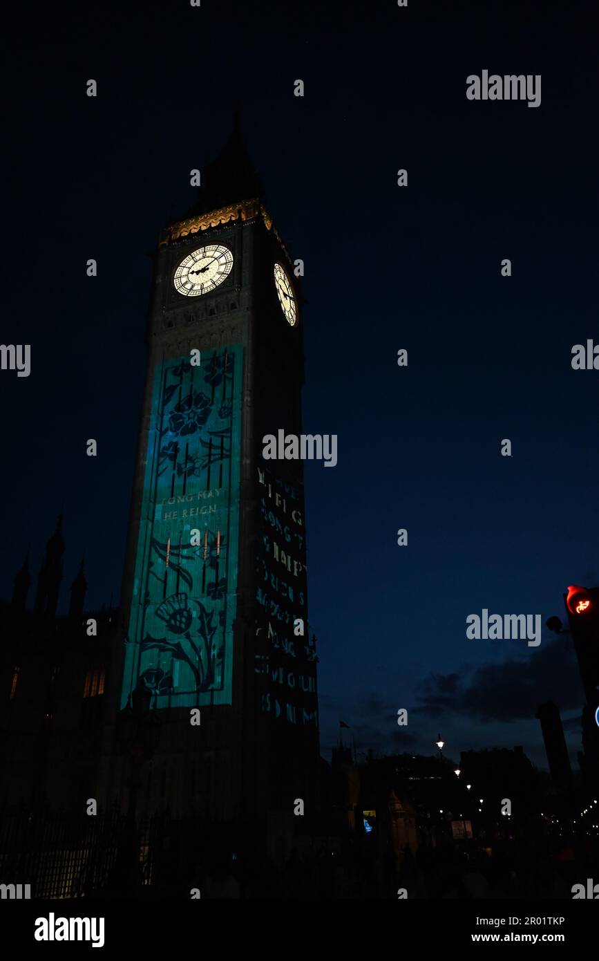 Big Ben lit up ahead of King Charles coronation on Thursday and will ...