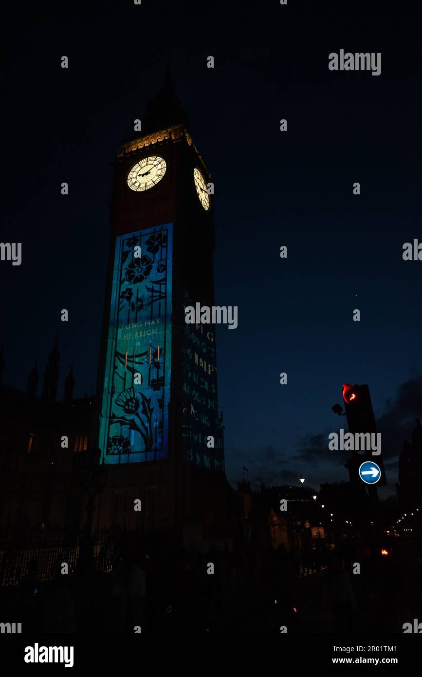 Big Ben lit up ahead of King Charles coronation on Thursday and will ...