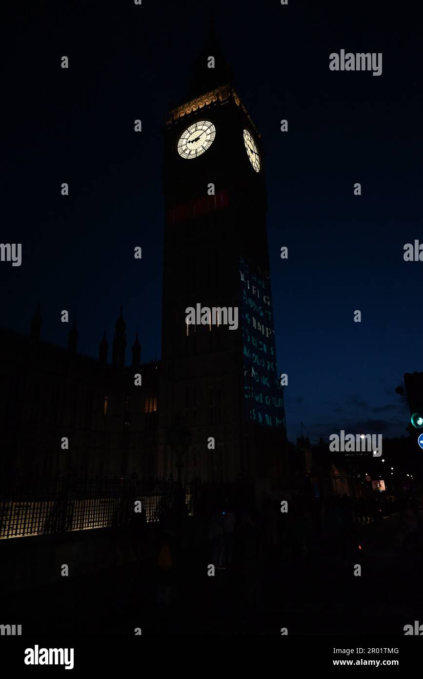Big Ben lit up ahead of King Charles coronation on Thursday and will ...