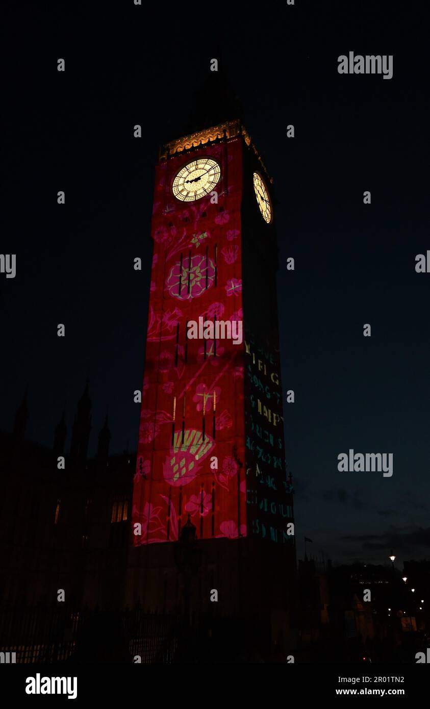 Big Ben lit up ahead of King Charles coronation on Thursday and will ...